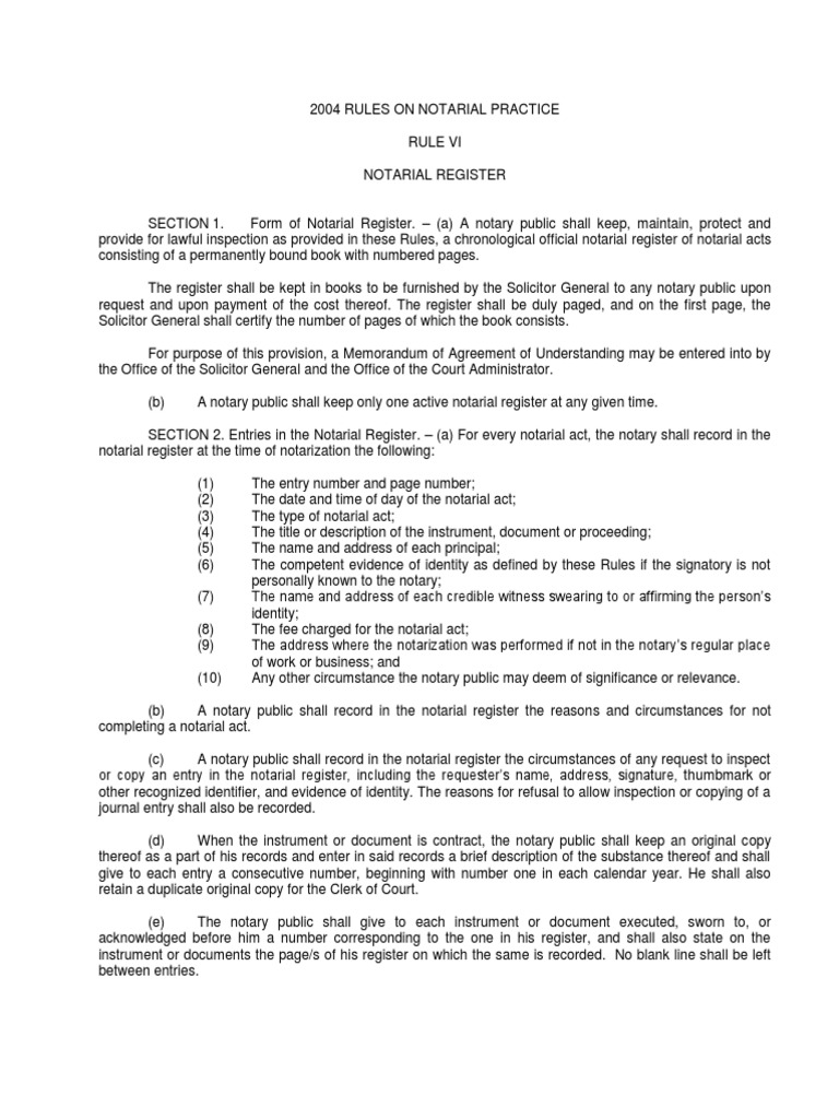 Notarial Register | PDF | Notary Public | Promissory Note