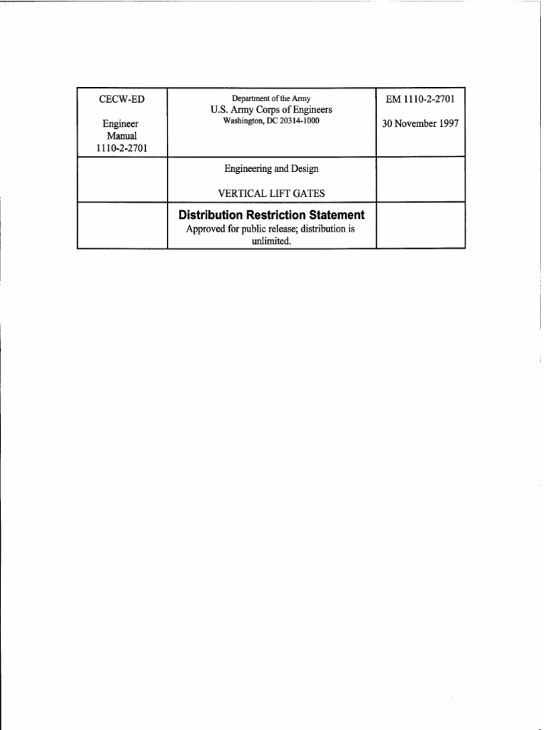 Em 1110-2-2701 | PDF