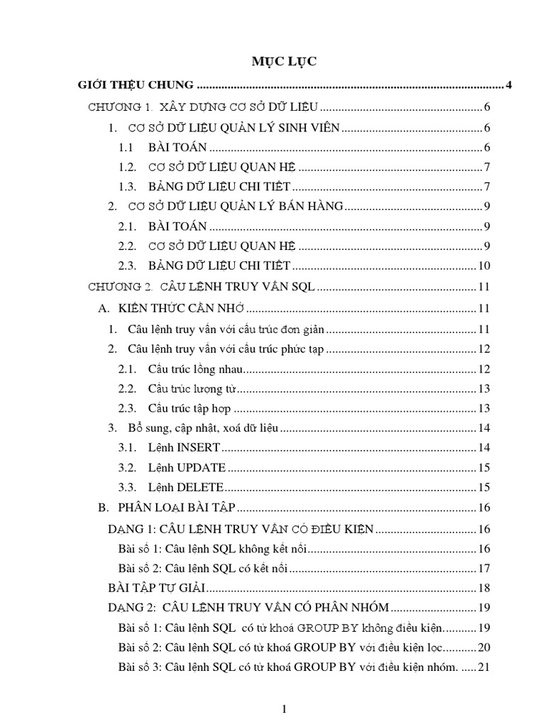 Bai Tap SQL PDF | PDF