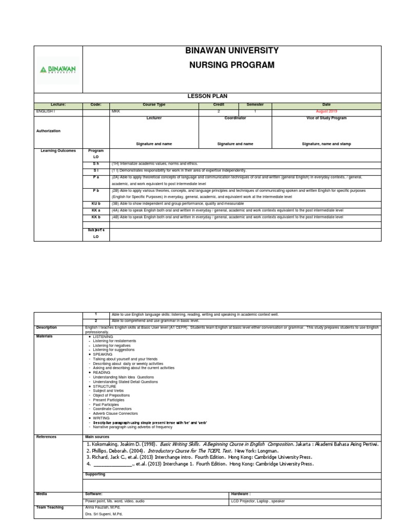 RPS KPT English 1 | PDF | Object (Grammar) | Verb