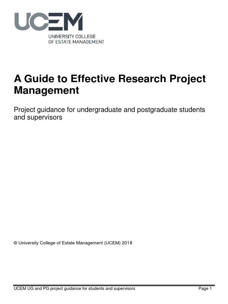 A Guide To Effective Project Management | PDF | Theory | Hypothesis