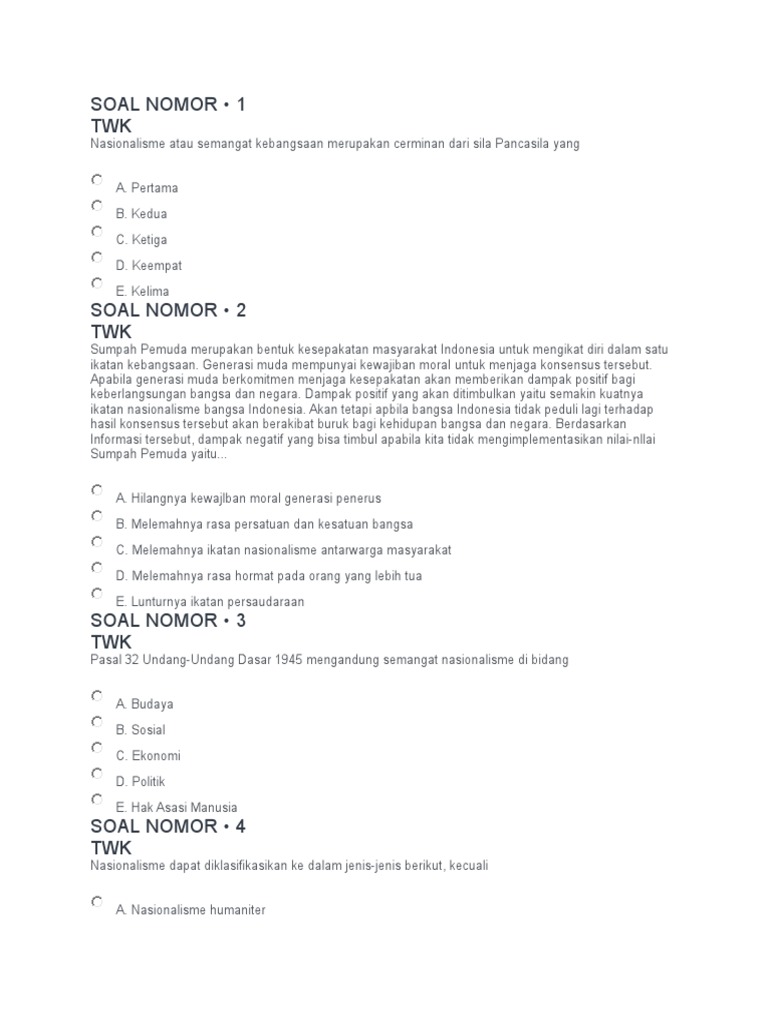 Contoh Soal SKD | PDF