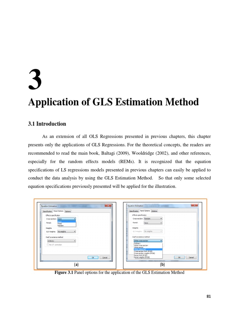Panel Data Analysis Using Eviews Chapter 3 Pdf Pdf Analysis Of 8595