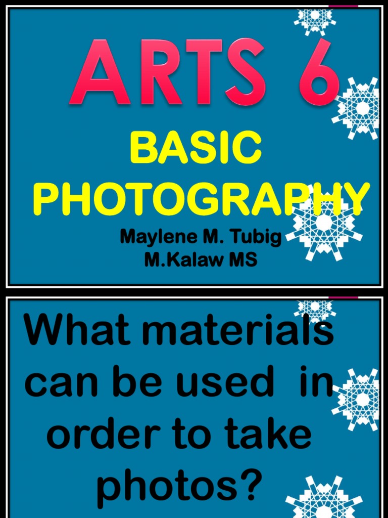 ART Q3 Elements and Principles of Photography | PDF | Composition ...