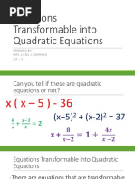 Learning Module: Mathematics Grade 9 Quarter 1 | PDF | Quadratic ...