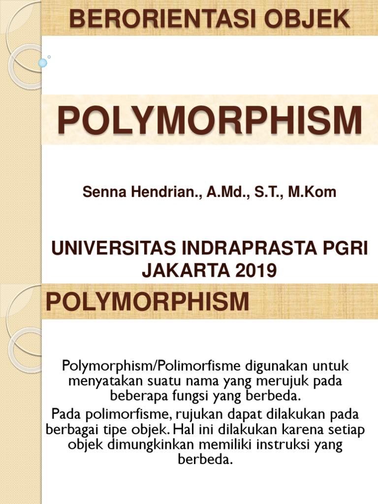 Polymorphism | PDF