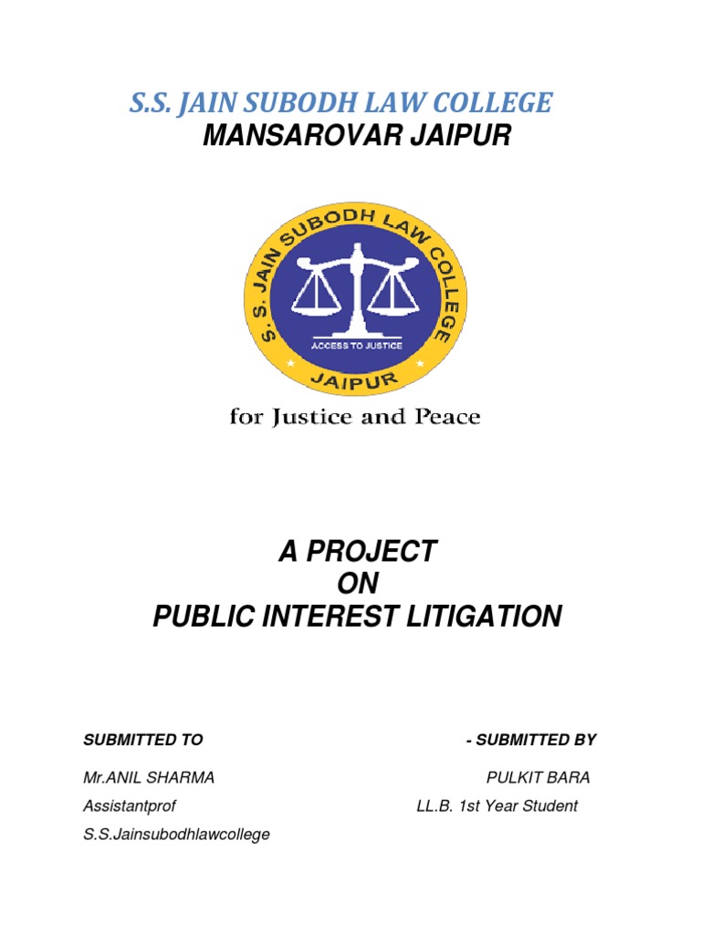 Public Interest Litigation Overview | PDF | Public Law | Common Law