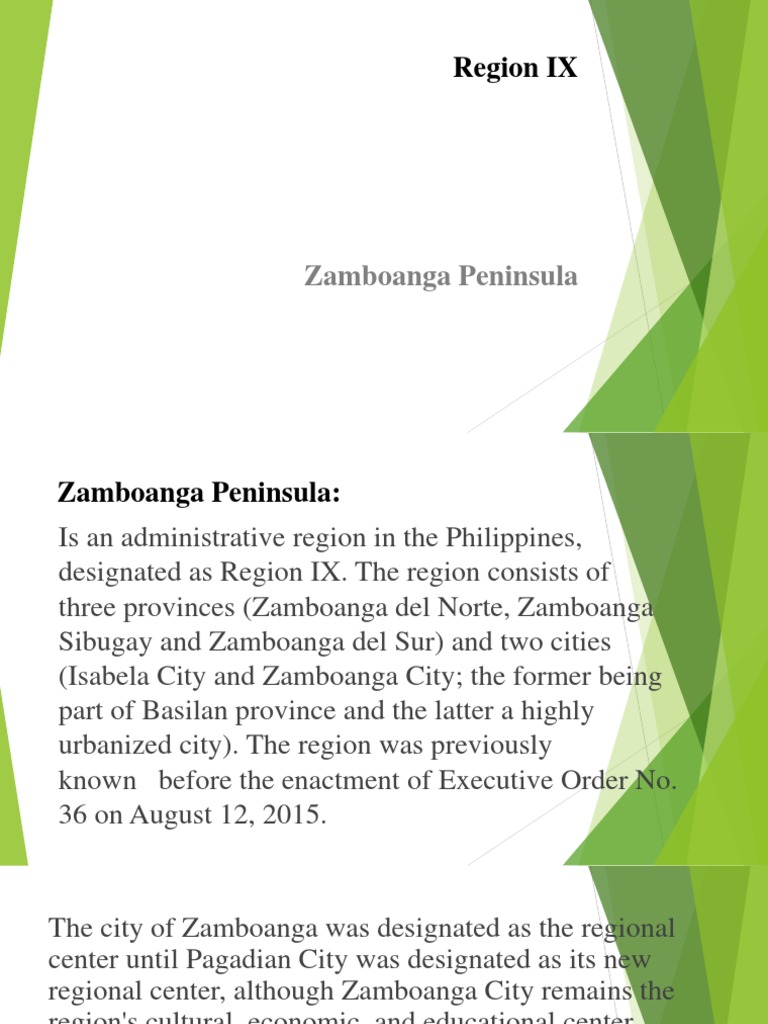 Region 9 Powerpoint | PDF | Philippines