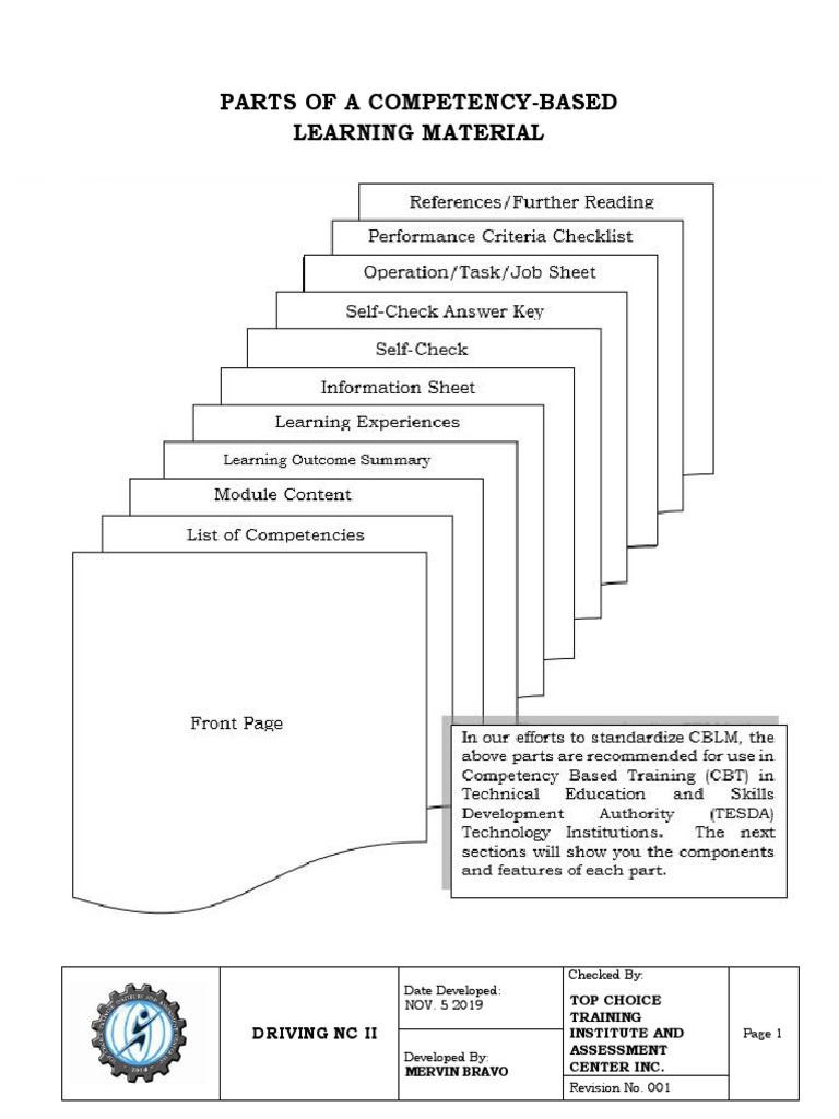 CBLM | PDF | Traffic | Driving