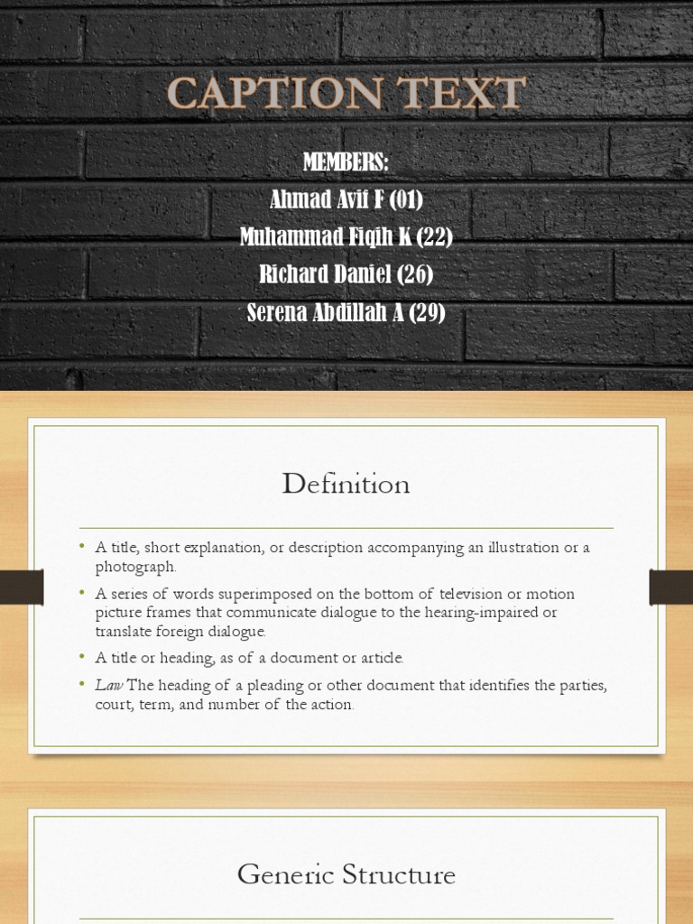 Caption Text | PDF | Preposition And Postposition | English Grammar