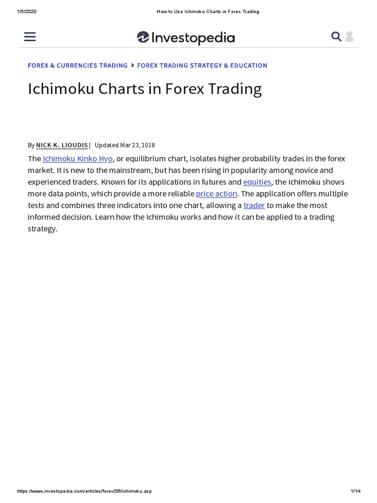 How To Use Ichimoku Charts in Forex Trading | PDF | Foreign Exchange ...
