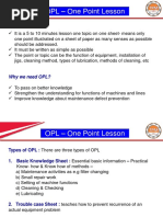One-Point Lesson (OPL) Template - MAR | PDF