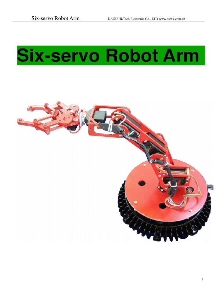 6servo Robot Arm Eng PDF | PDF | Teaching Methods & Materials | Computers
