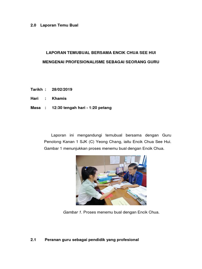 Laporan Analisis Temu Bual | PDF