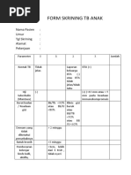 Formulir Skrining TB | PDF