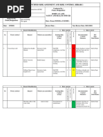 013 HIRARC Installation of Hoisting Beam | PDF | Risk Assessment | Risk