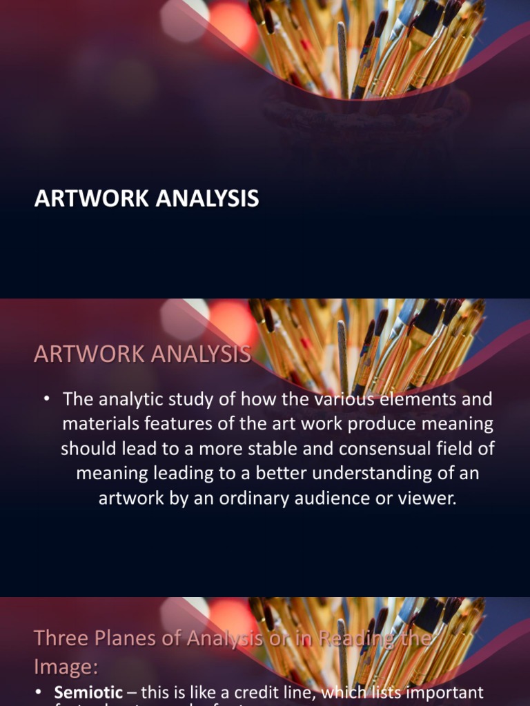Analyzing Artwork: Techniques & Insights | PDF | Composition (Visual ...