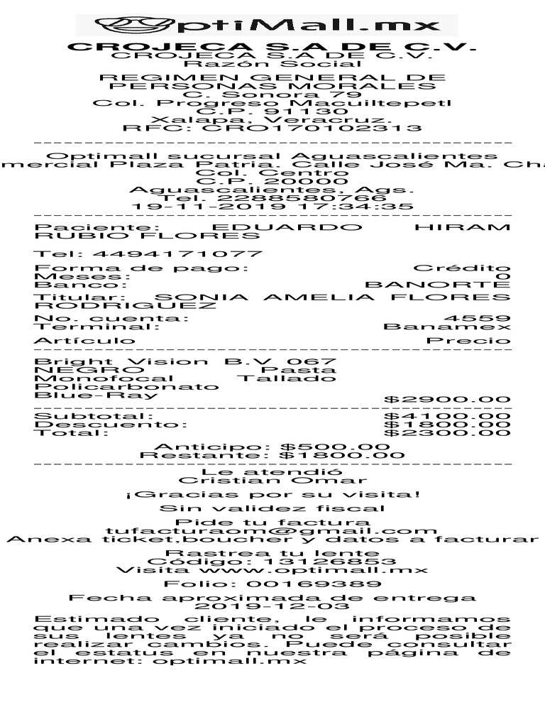 Ticket de Compra | PDF | Negocios | Derecho