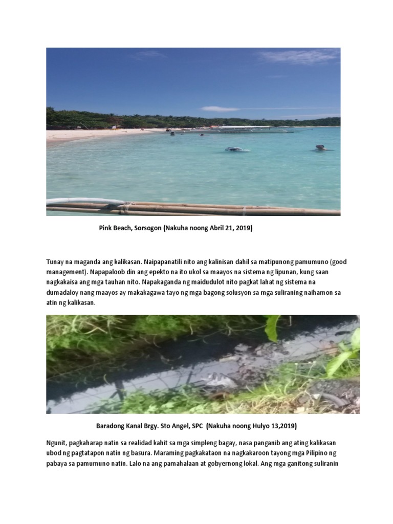 Essay Sa Filipino Photo Essay | PDF