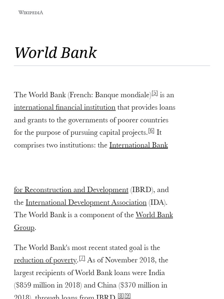 World Bank | PDF | World Bank | Structural Adjustment