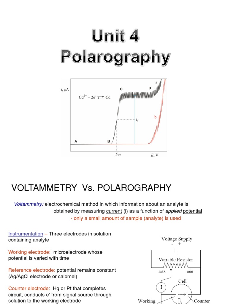 Polarography 2 | PDF | Electrochemistry | Electromagnetism