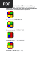 Metodo CFOP Algoritmos Completo | PDF