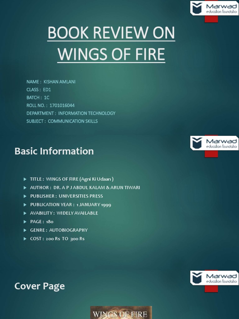 Book Review On Wings of Fire PDF | PDF