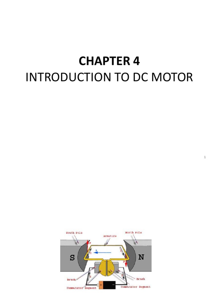 Part 1 (Introduction to DC motor).ppt | Electric Motor | Components ...