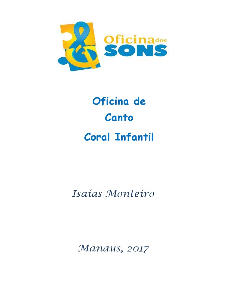 Apostila - PDF Canto Coral Infantil PDF | PDF | Canto | Coro