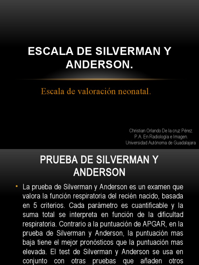 Escala de Silverman y Anderson | PDF