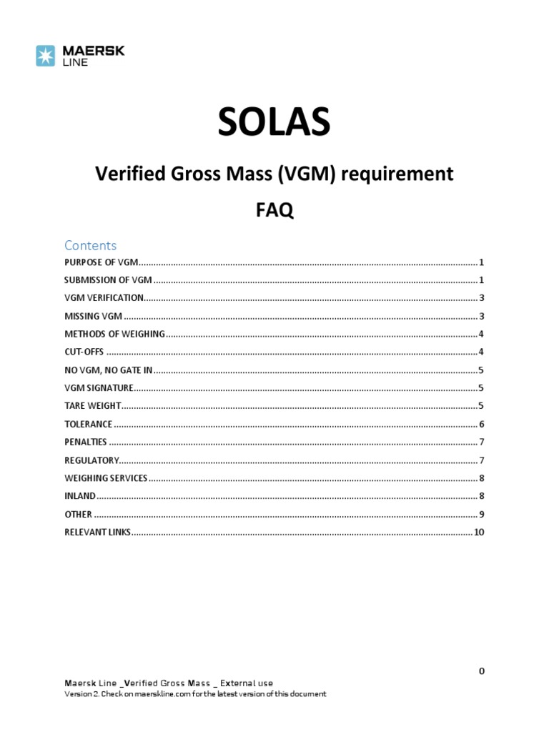 Faqs VGM PDF | PDF | Cargo | Electronic Data Interchange