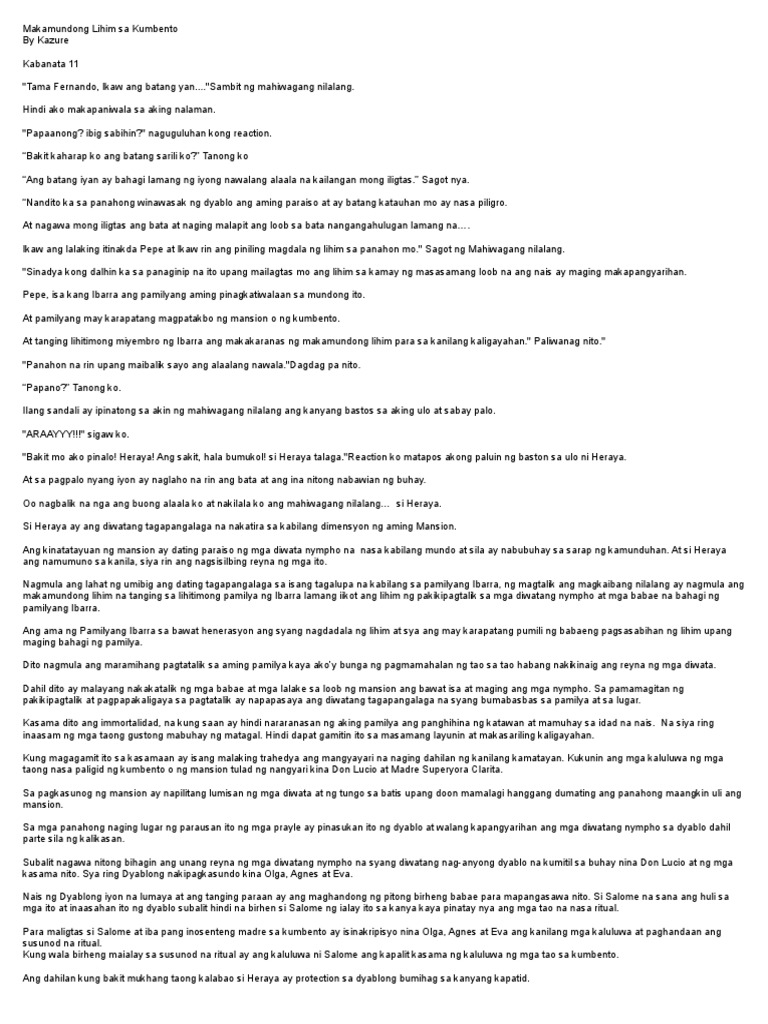 Lihim Sa Kumbento Part 11 | PDF