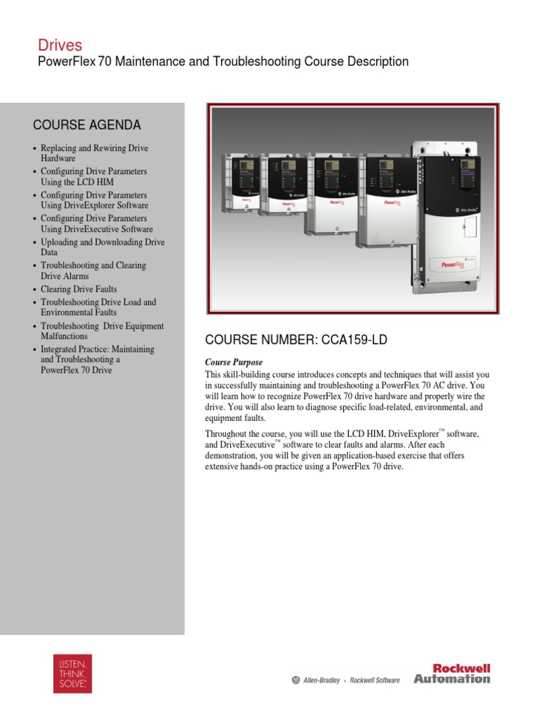 CCA159 PowerFlex 70 Maintenance and Troubleshooting PDF | PDF ...