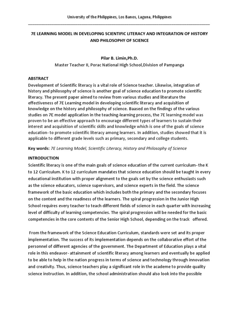 Pilarlimin Sample RRL Embedded in The Introduction | PDF | Curriculum ...