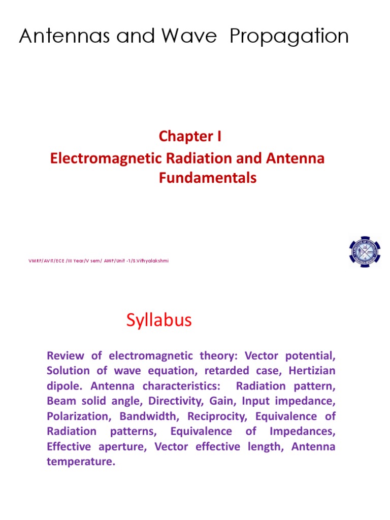 AWP Unit 1 | PDF | Electromagnetic Radiation | Antenna (Radio)