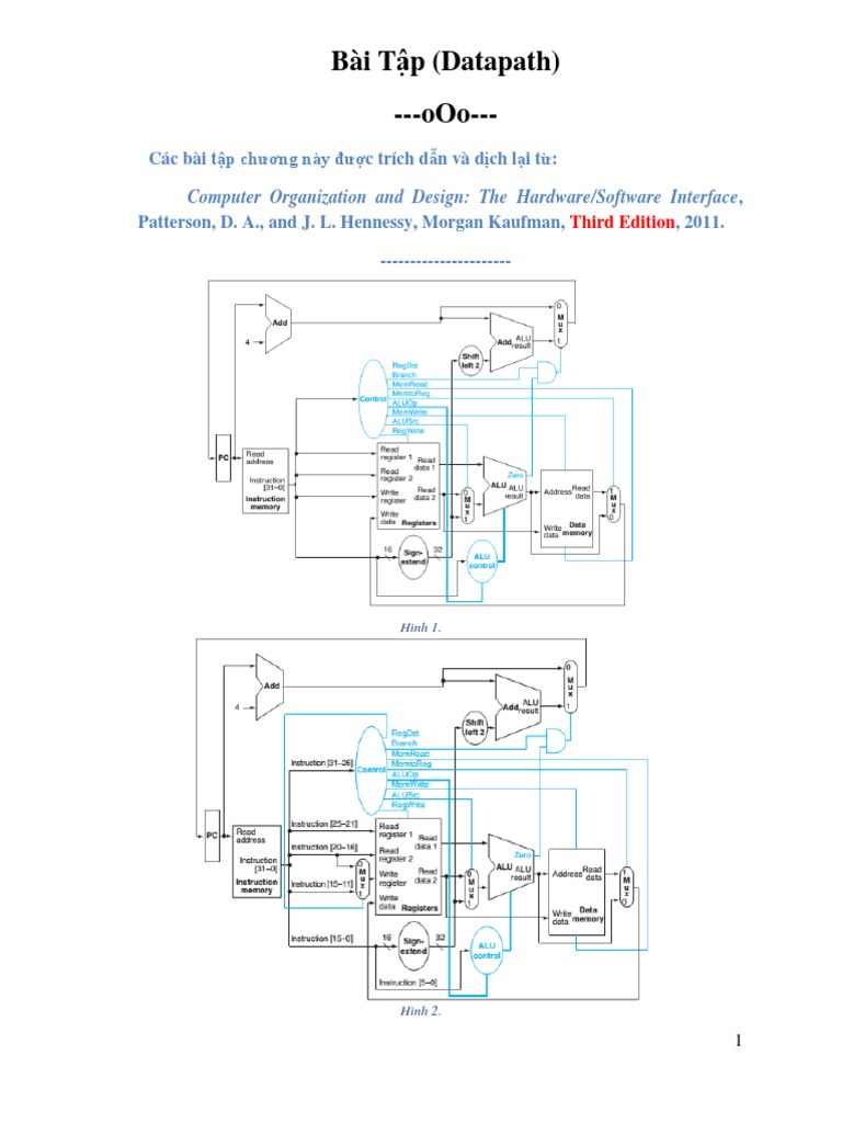BaiTap Datapath Co Dap An | PDF