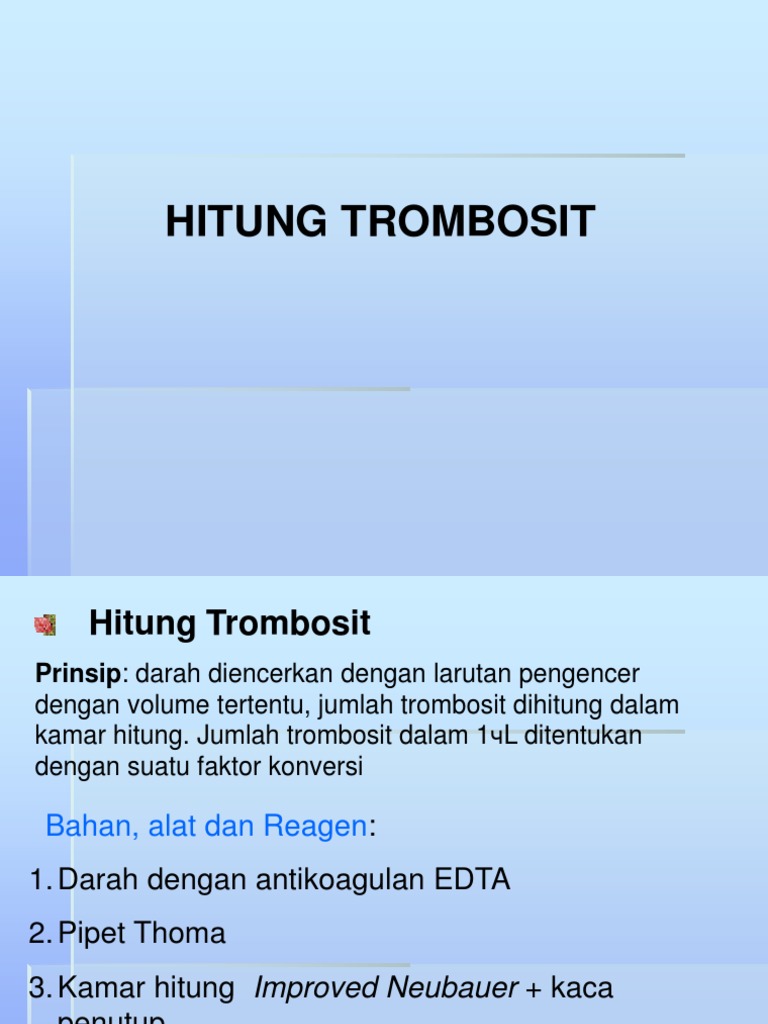 2.2.3 Hitung Trombosit | PDF