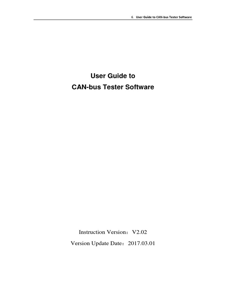 6.user Guide To CAN-bus Tester Software | PDF | Dialog Box | Usability