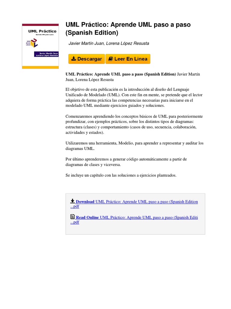 Descargar UML Práctico Gratis | PDF | Lenguaje de modelado unificado ...