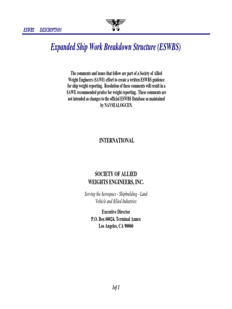 Expanded Ship Work Breakdown Structure (ESWBS) | PDF | Steam Engine ...