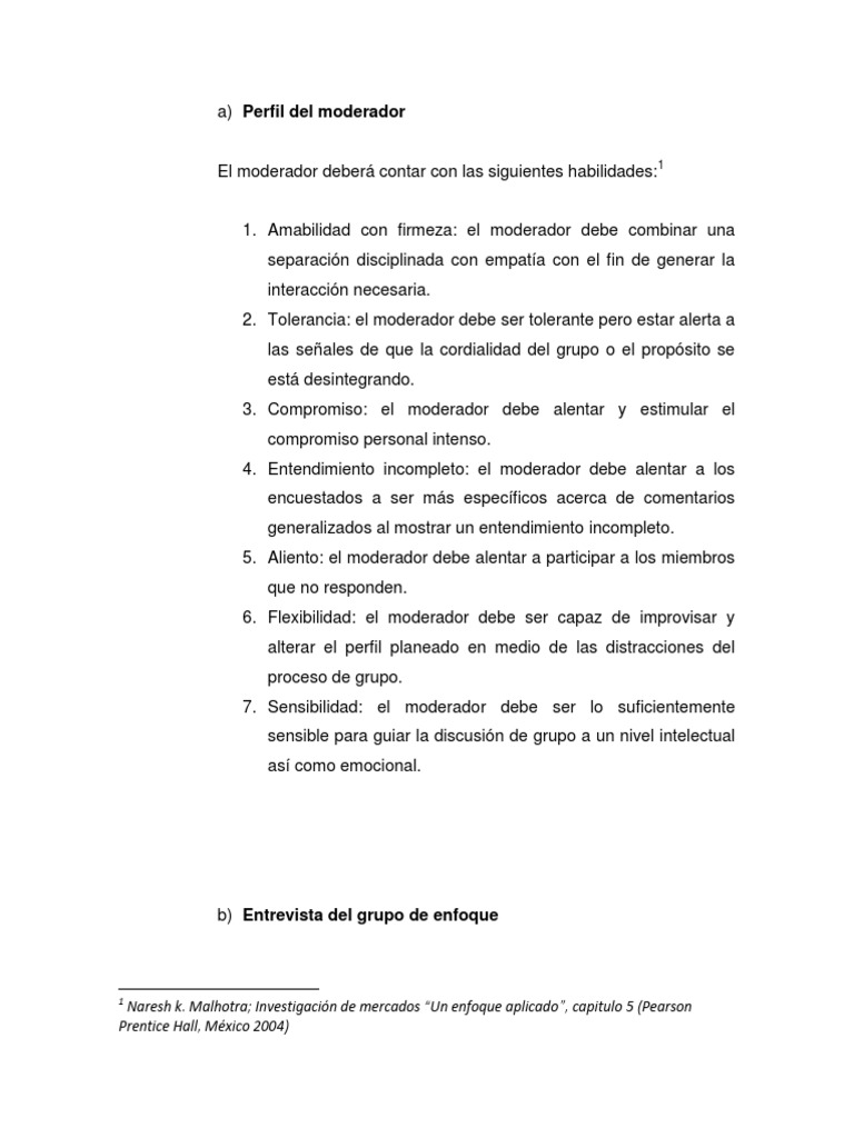 Perfil Del Moderador | PDF | Educación Secundaria | Maestros