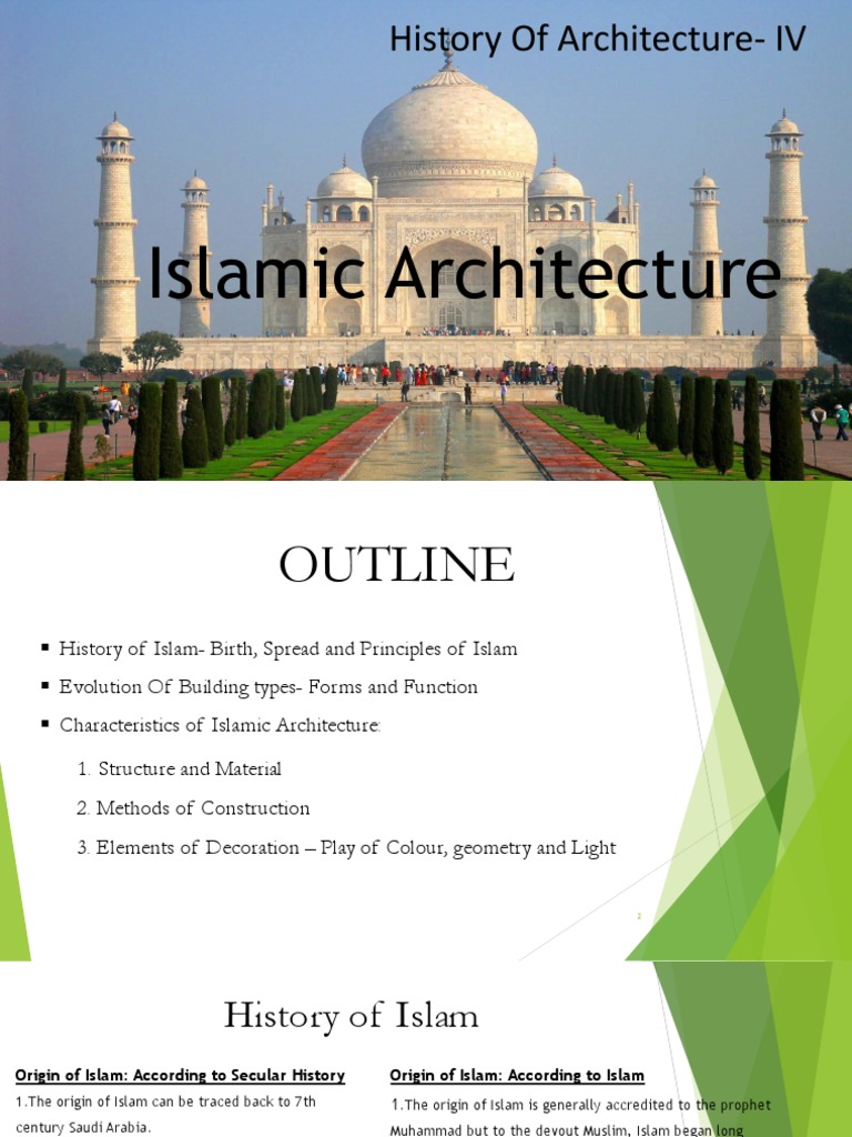 Unit - 1 INtroduction To Islamic Architecture | PDF | Mosque | Muhammad