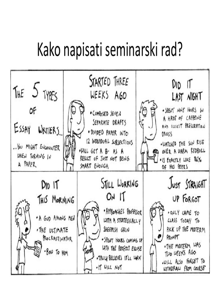Kako Napisati Seminarski Rad | PDF