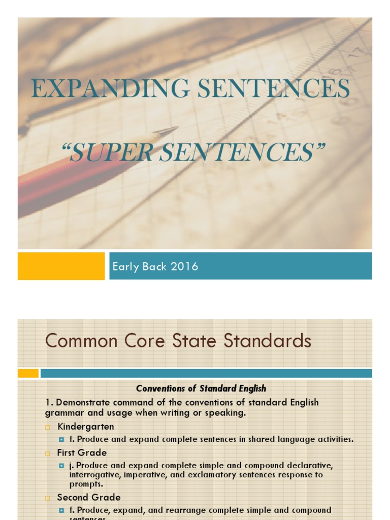 Expanding Sentences | PDF | Sentence (Linguistics) | Question