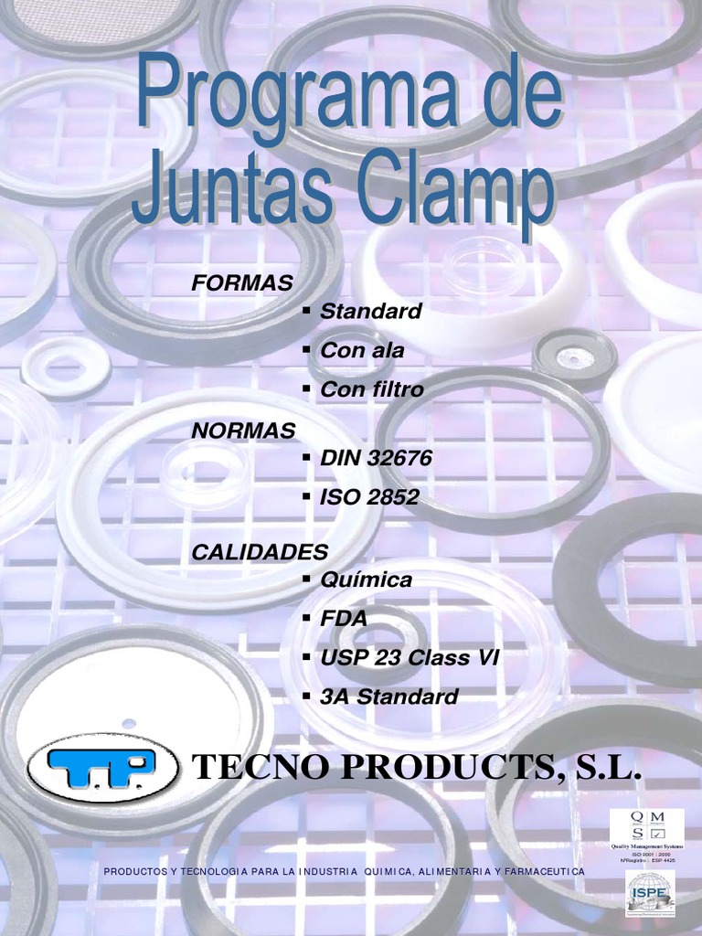 TP Juntas Clamp | PDF | Administración de Alimentos y Drogas | Ciencias fisicas