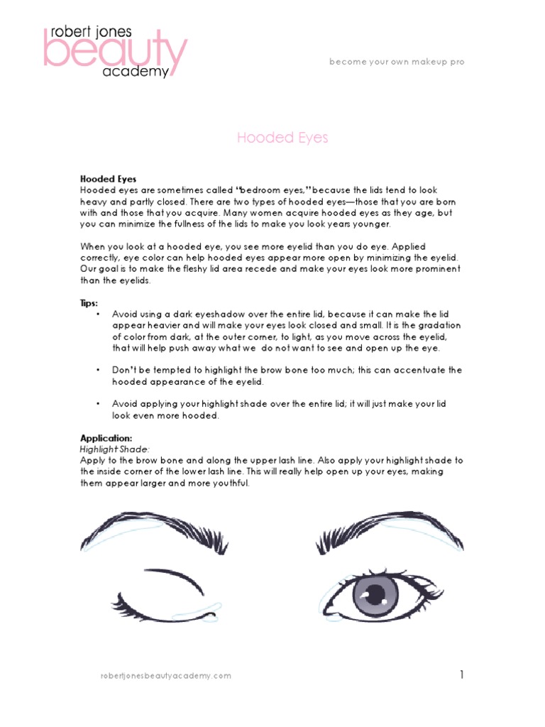 Hooded Eyes Makeup Tutorial | PDF | Eye | Nature