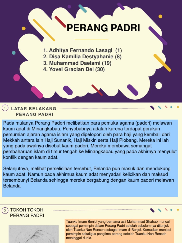 Perang Padri Sejarah | PDF