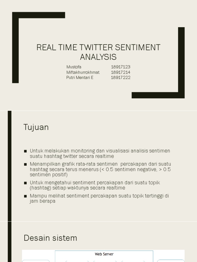 Real Time Twitter Sentiment Analysis | PDF