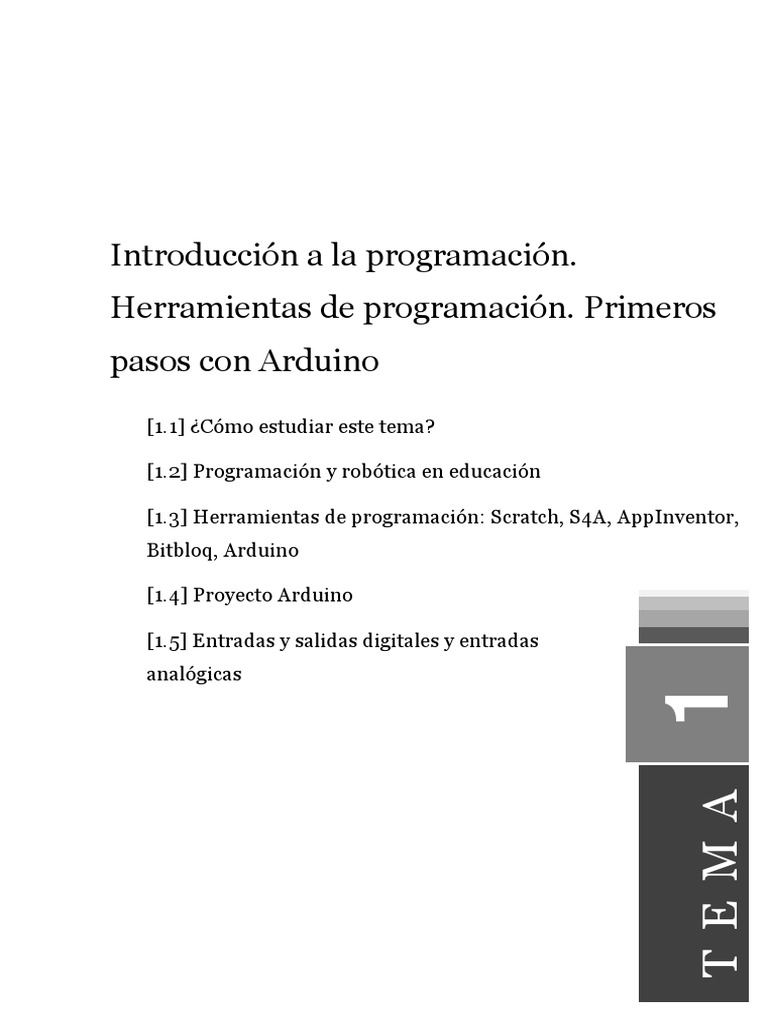 ROB Tema1 | PDF | Arduino | Scratch (lenguaje de programación)