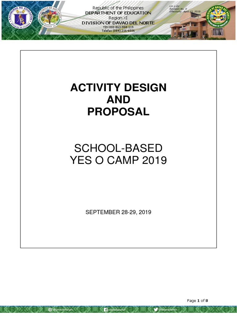 ACTIVITY DESIGN and PROPOSAL | PDF | Environmentalism